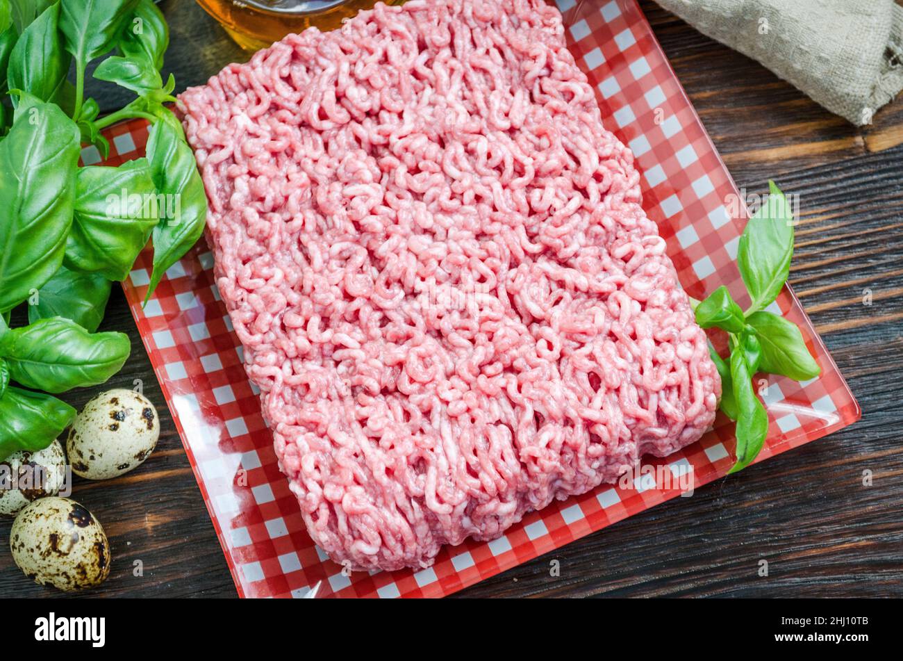 Cooking process with ground beef hi-res stock photography and images ...
