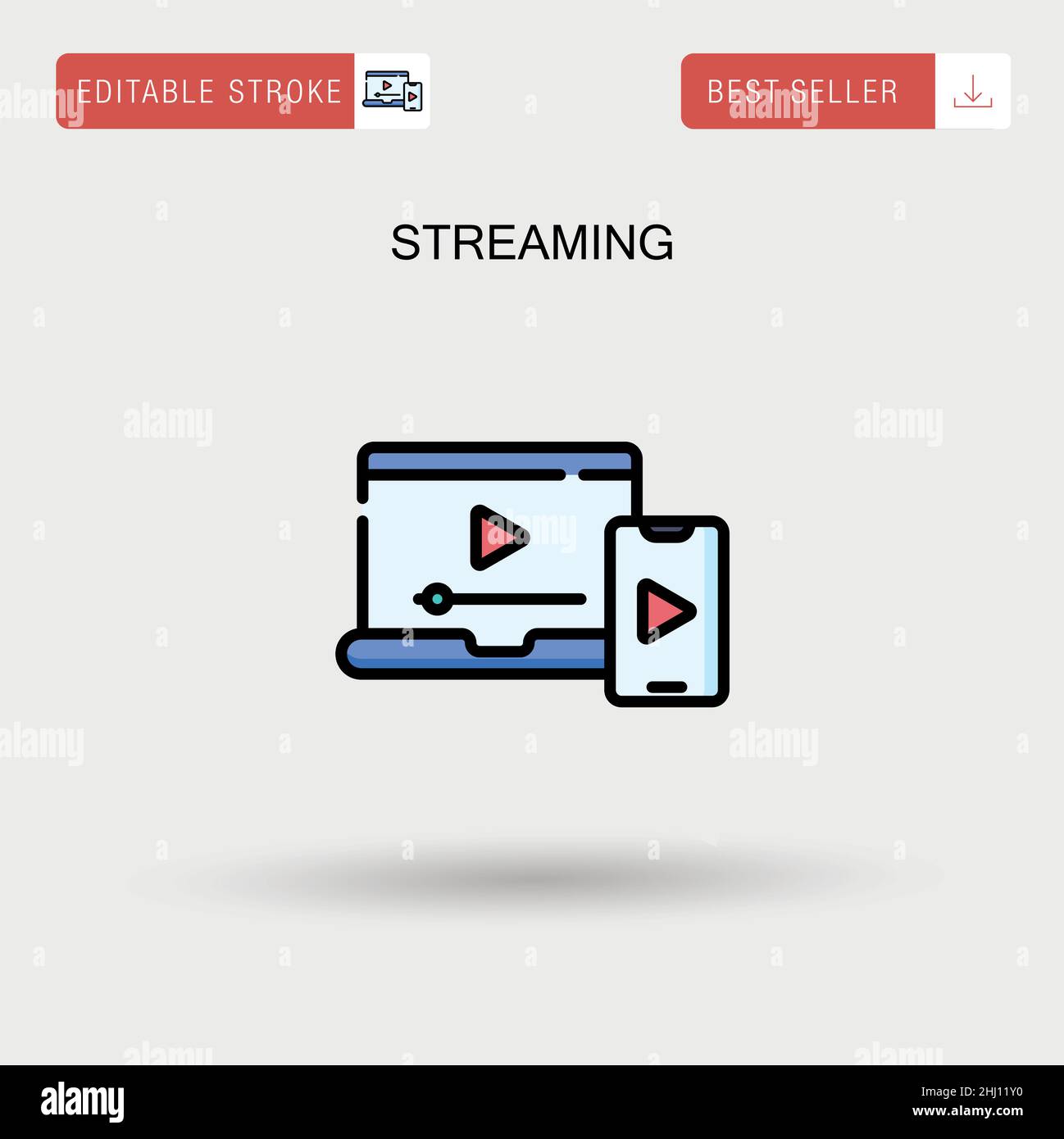 Video streaming icon hi-res stock photography and images - Alamy
