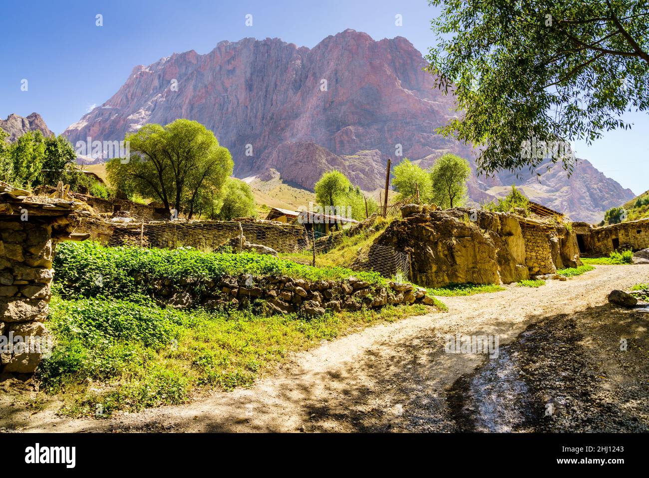 Margib village in Yaghnob Valley in Tajikistan Stock Photo - Alamy