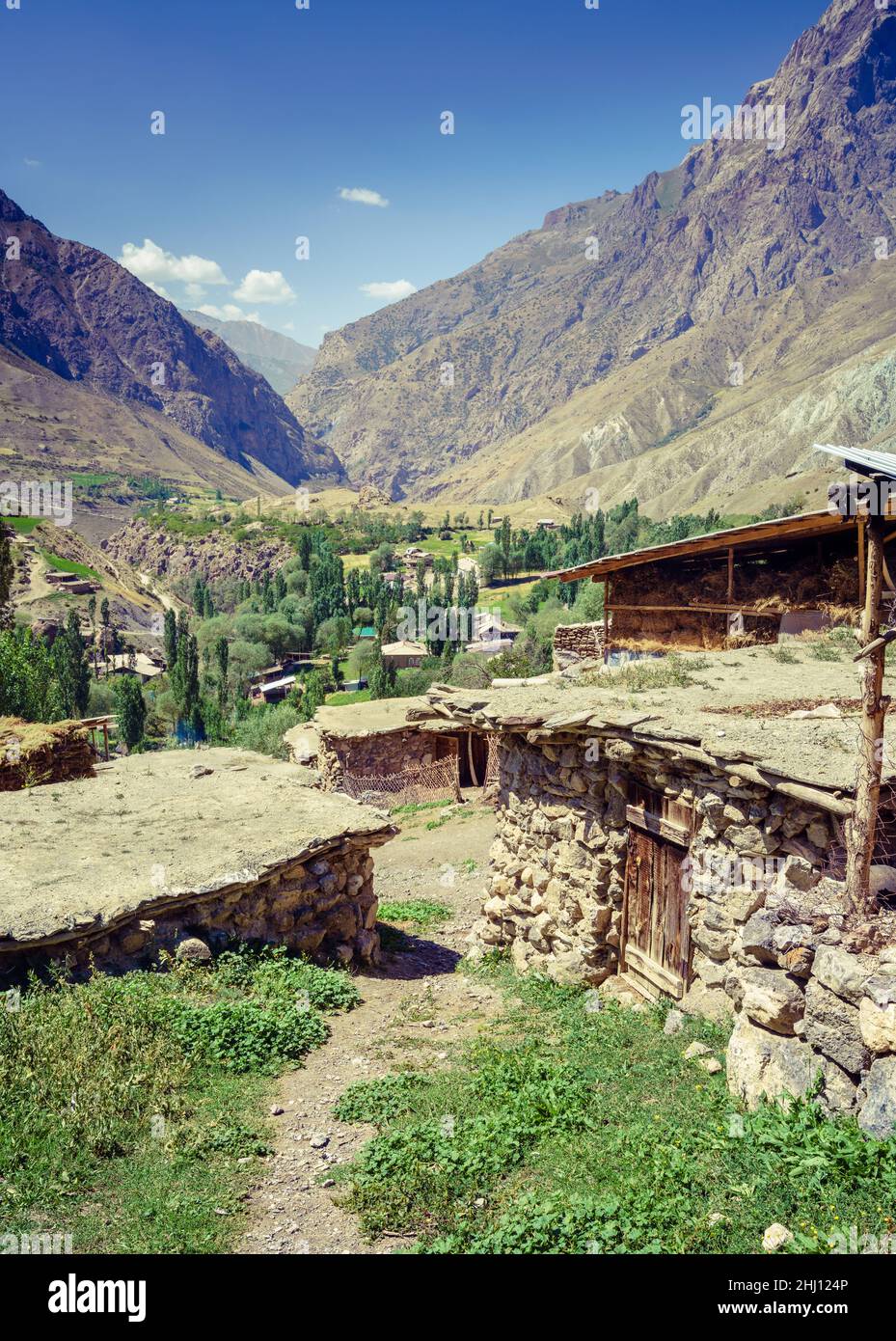 Margib village in Yaghnob Valley in Tajikistan Stock Photo - Alamy