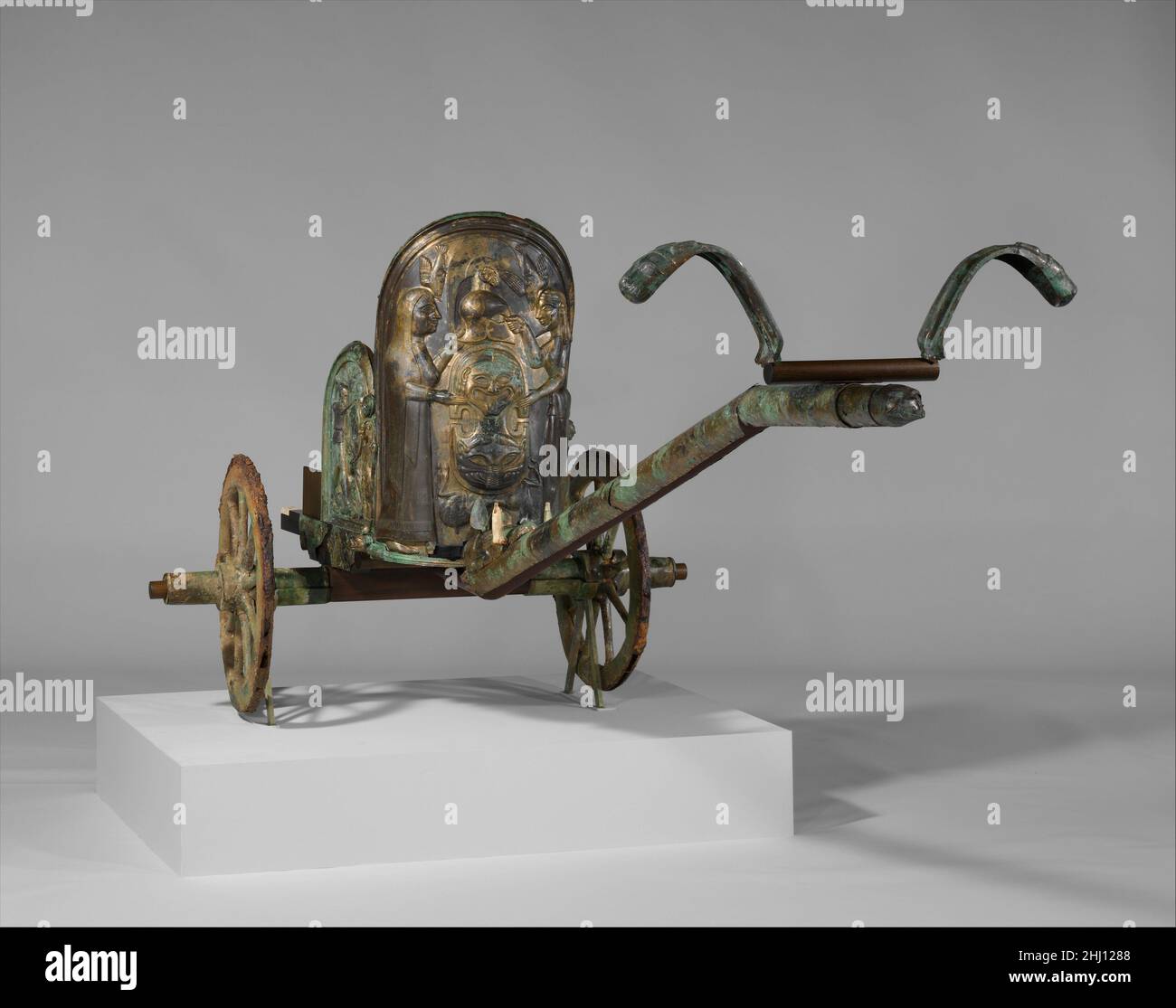 Bronze chariot inlaid with ivory 2nd quarter of the 6th century B.C ...
