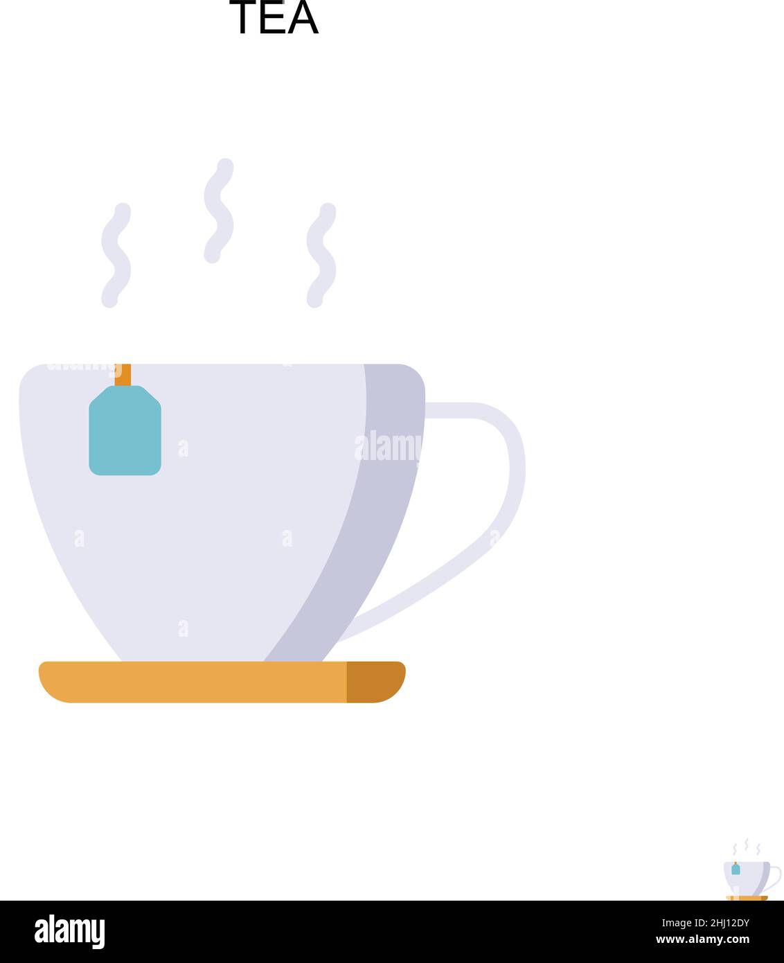 Tea Simple vector icon. Illustration symbol design template for web ...