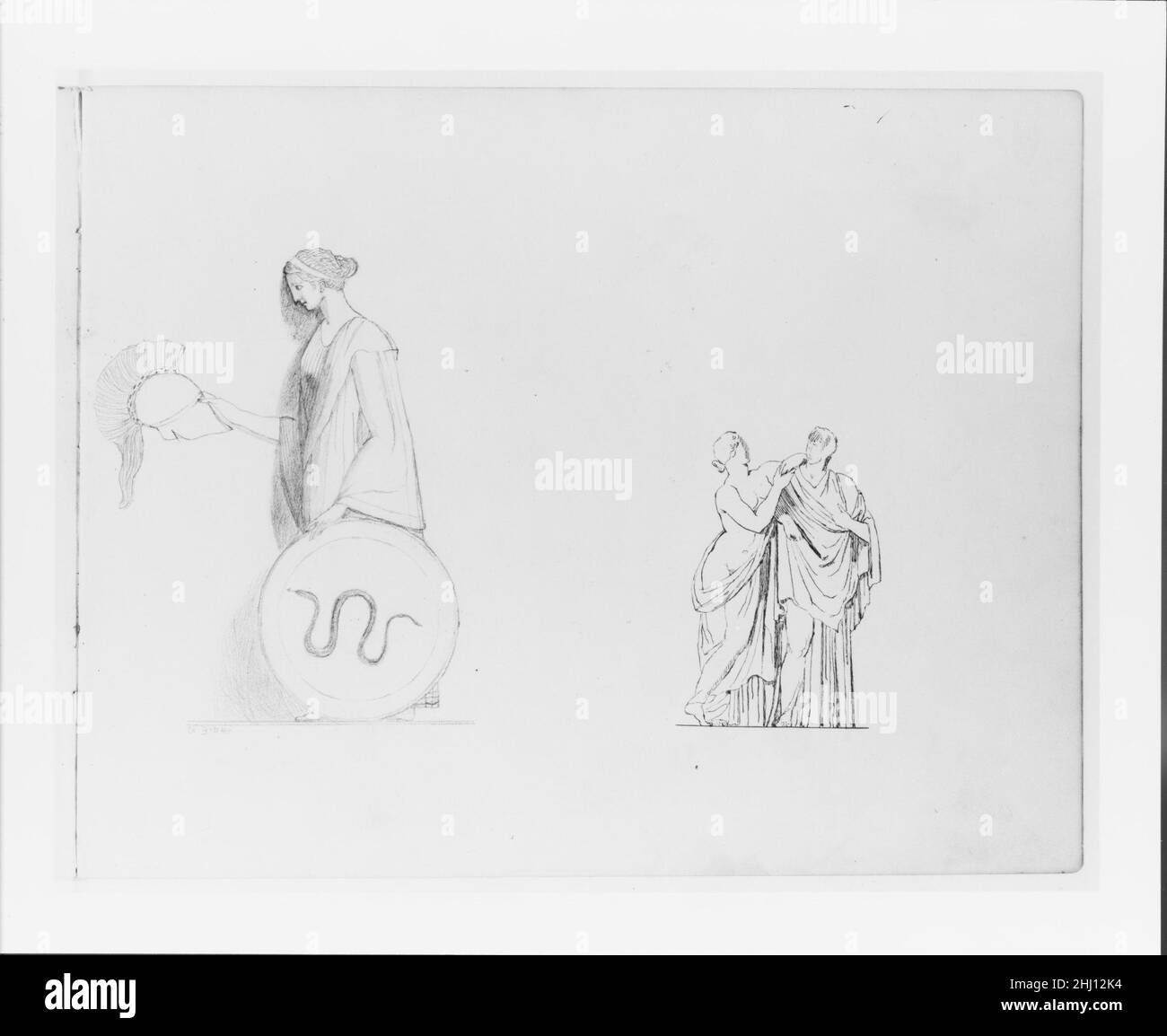 Two figures look Black and White Stock Photos & Images - Alamy