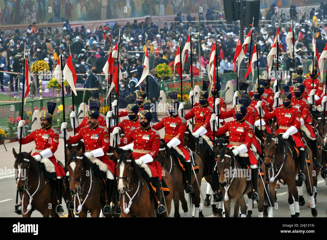 New Delhi, India. 26th Jan, 2022. President guard participate in ...