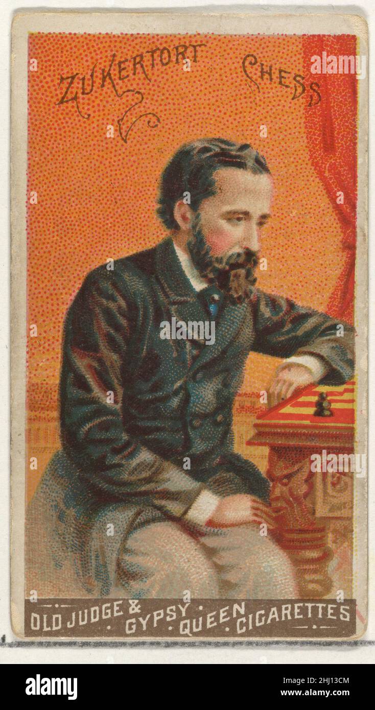 Zukertort, Chess, from the Goodwin Champion series for Old Judge and ...