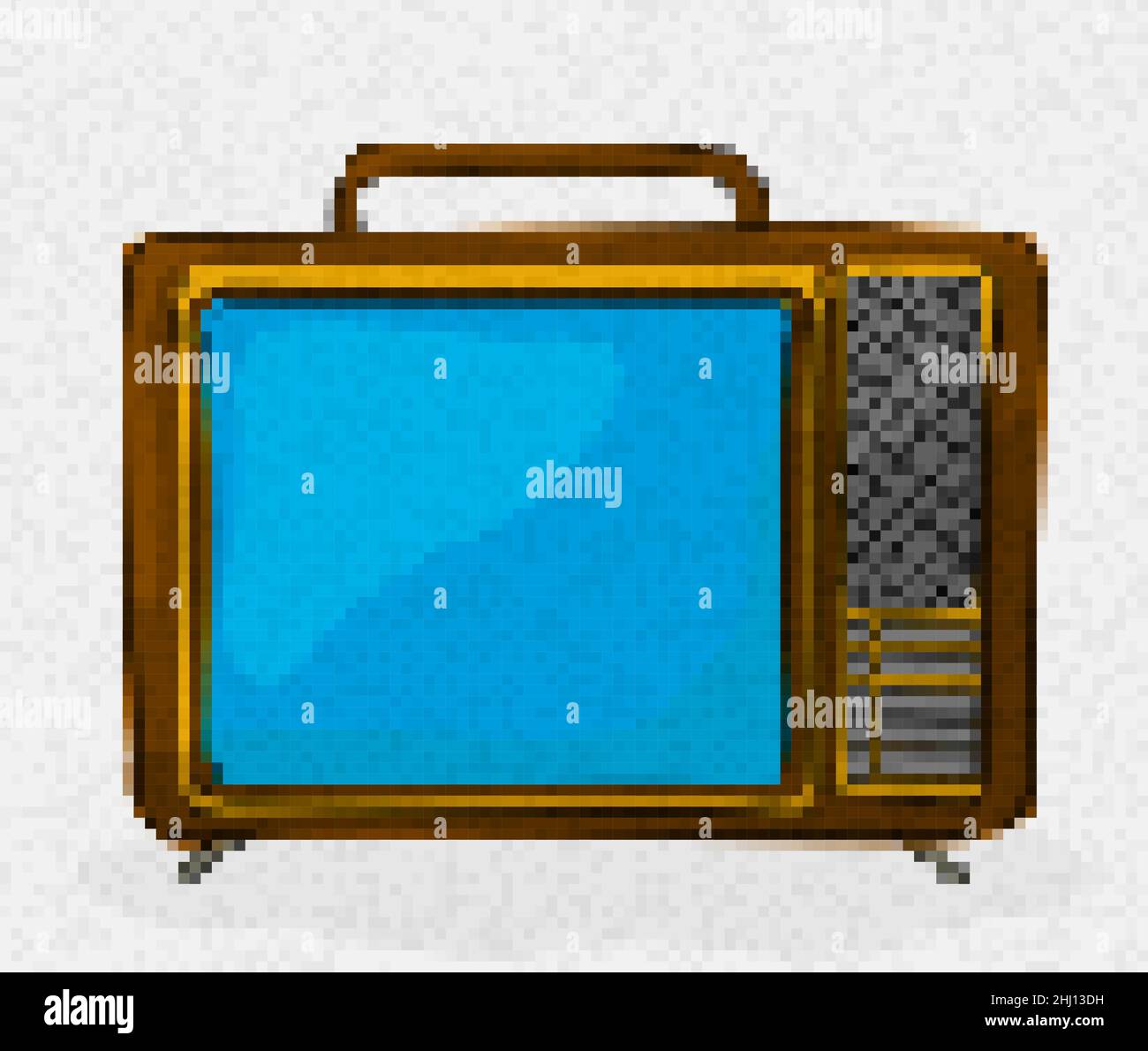 Pixel art retro tv vector icon Stock Vector Image & Art - Alamy