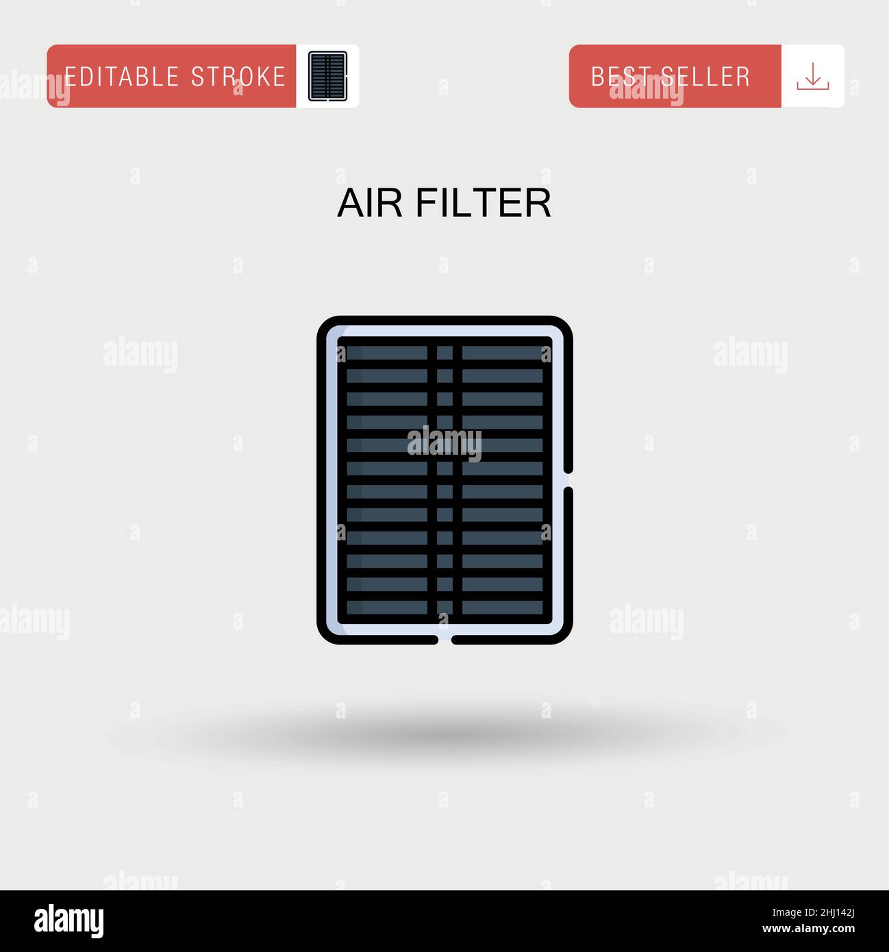 Air filter Simple vector icon Stock Vector Image & Art - Alamy