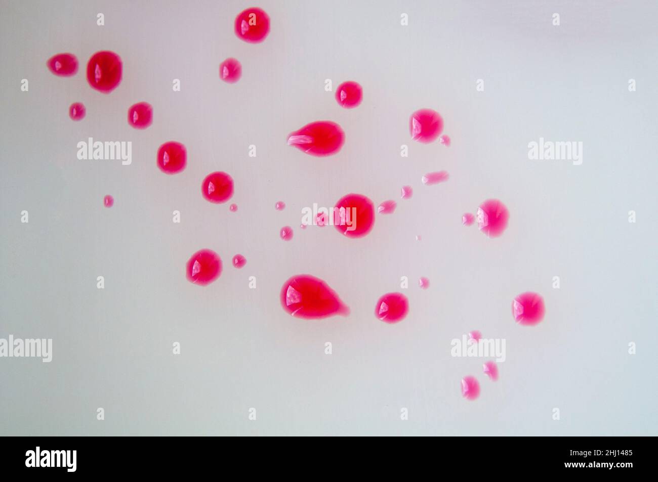 Red blood drops on white hi-res stock photography and images - Alamy