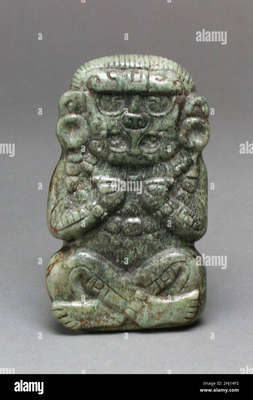 Deity Figure 3rd–6th century Maya This jade figurine depicts a cross ...