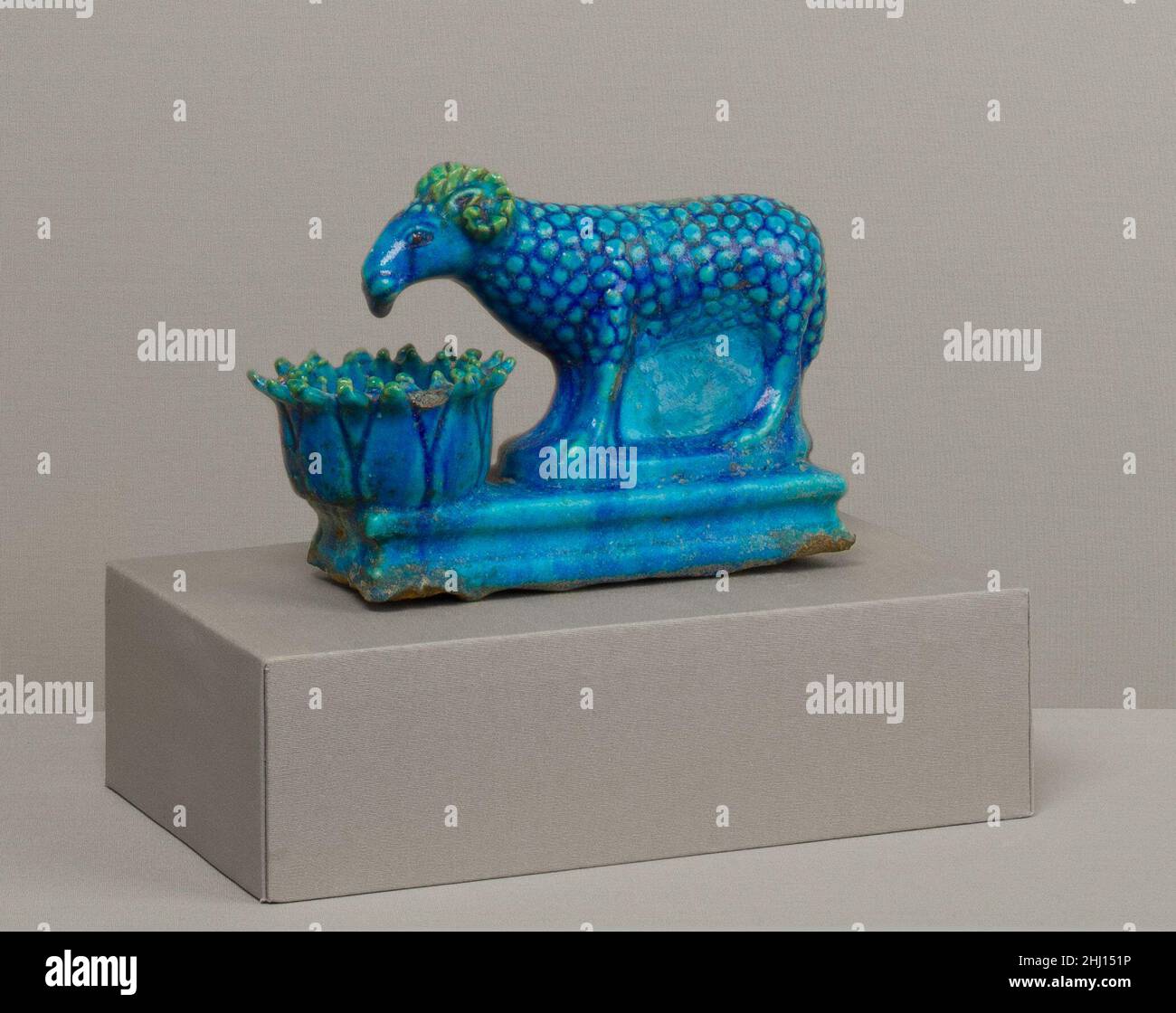 Ram with lotus-shaped manger A.D. 2nd century Roman Period This ...