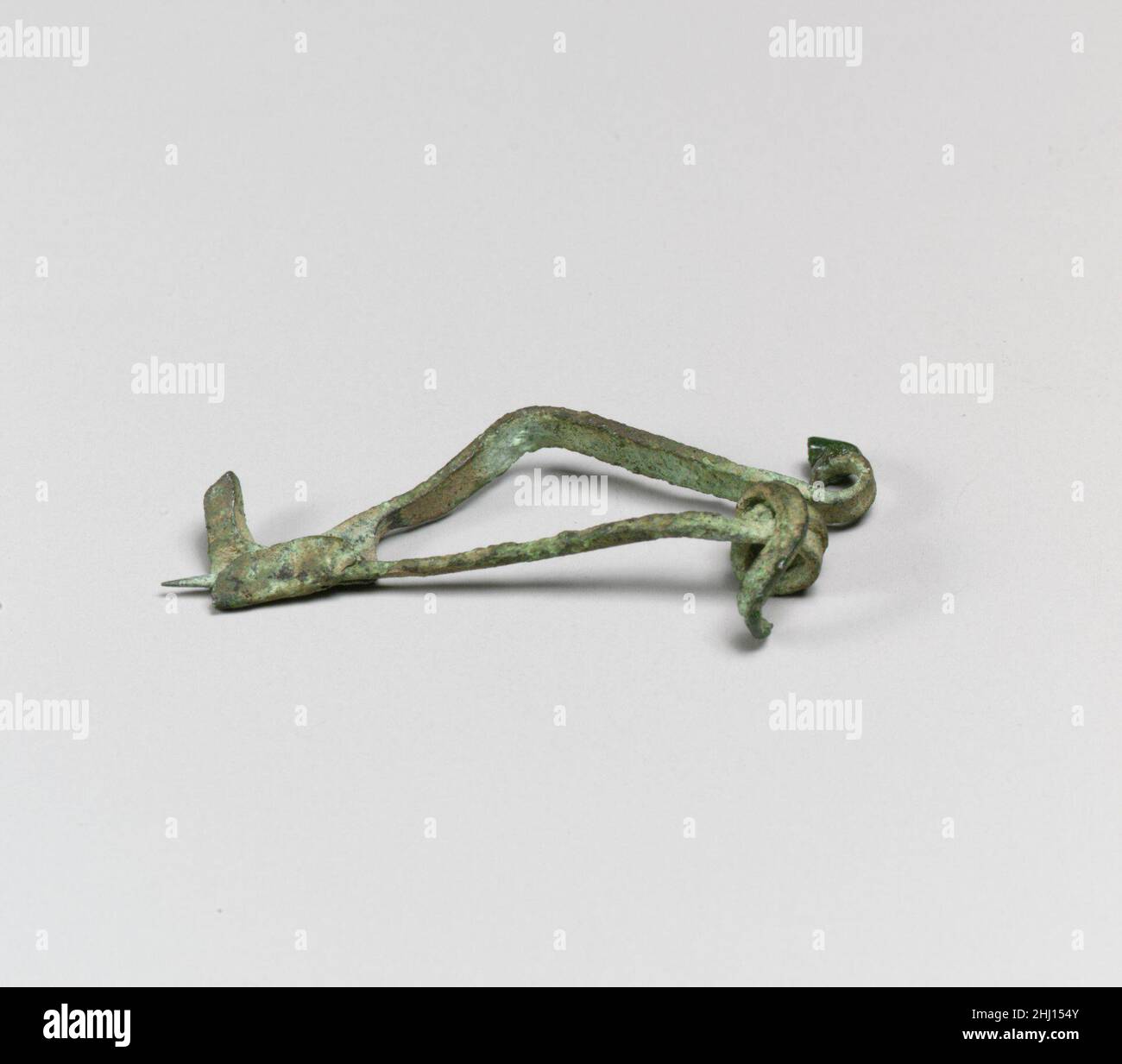 Fibula, La Tene type 6th–5th century B.C. Italic The bow is narrow and ...