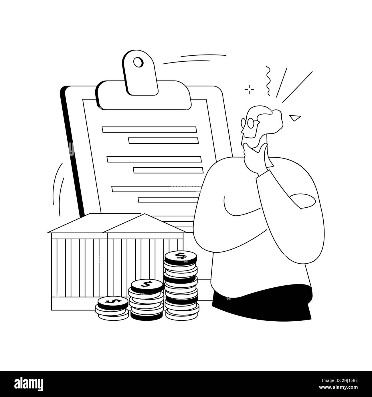 Retirement preparation abstract concept vector illustration Stock ...