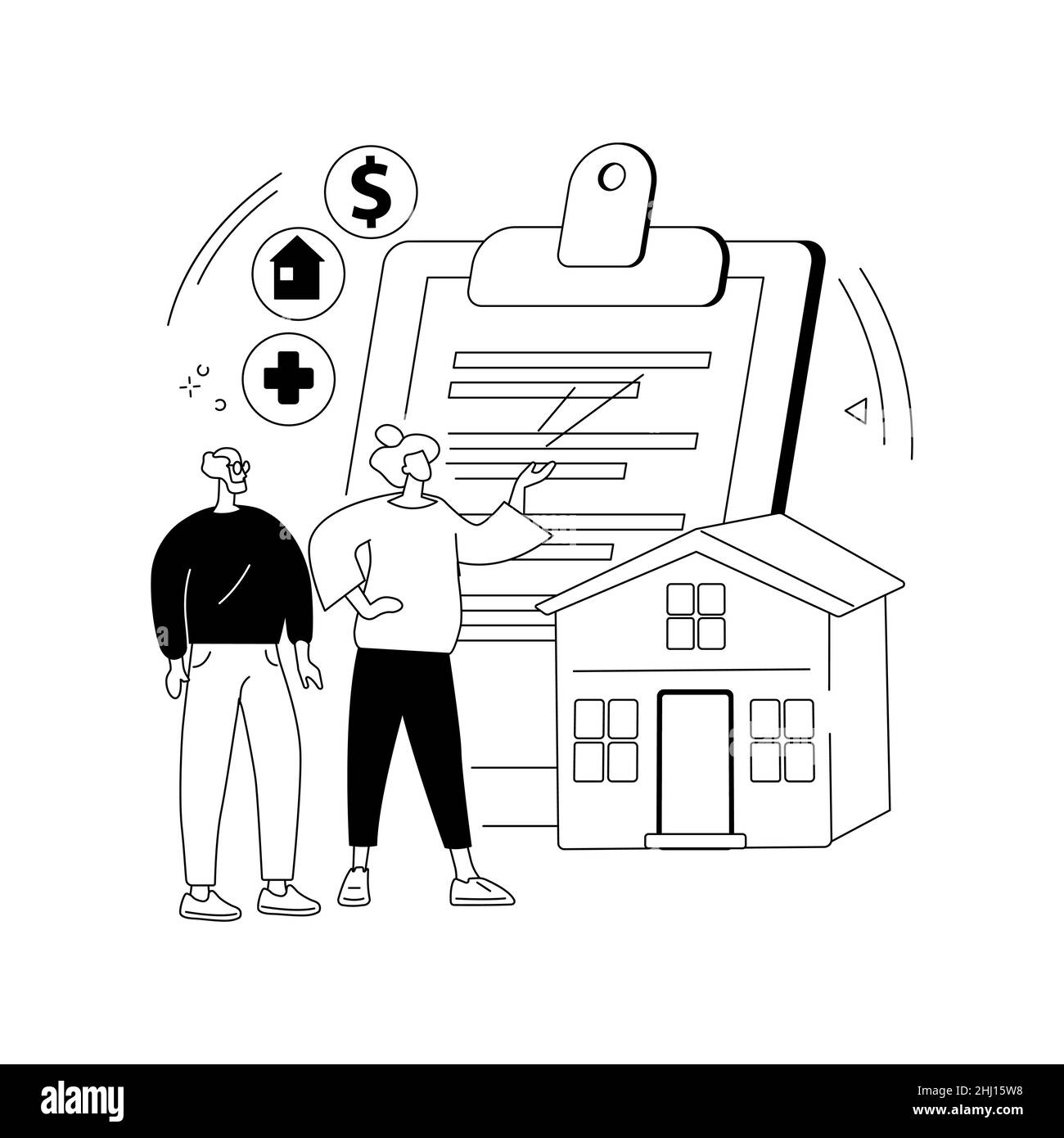 Retirement estate planning abstract concept vector illustration Stock ...