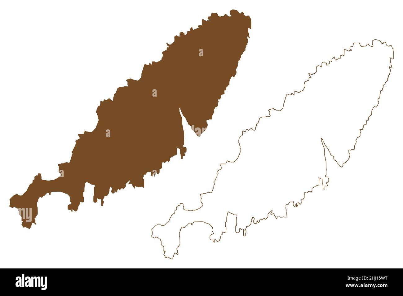 Inner hebrides map hi-res stock photography and images - Alamy