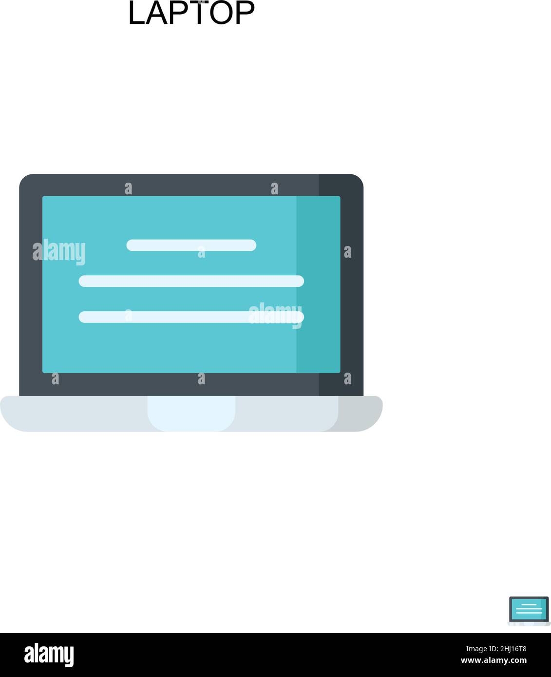 Blank laptop screen Stock Vector Images - Alamy