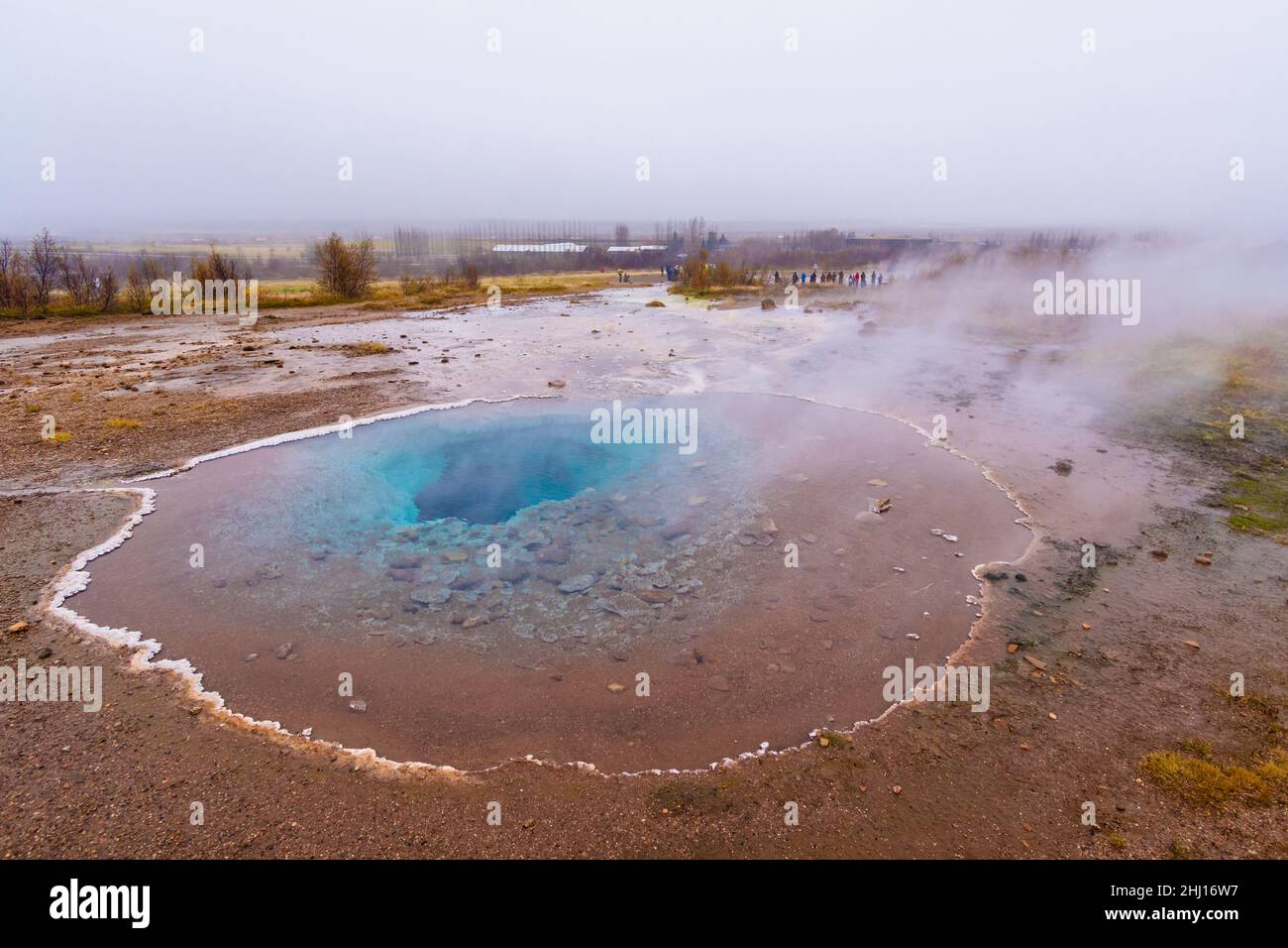 the incredible landscape of Iceland's Great Geysir Stock Photo - Alamy