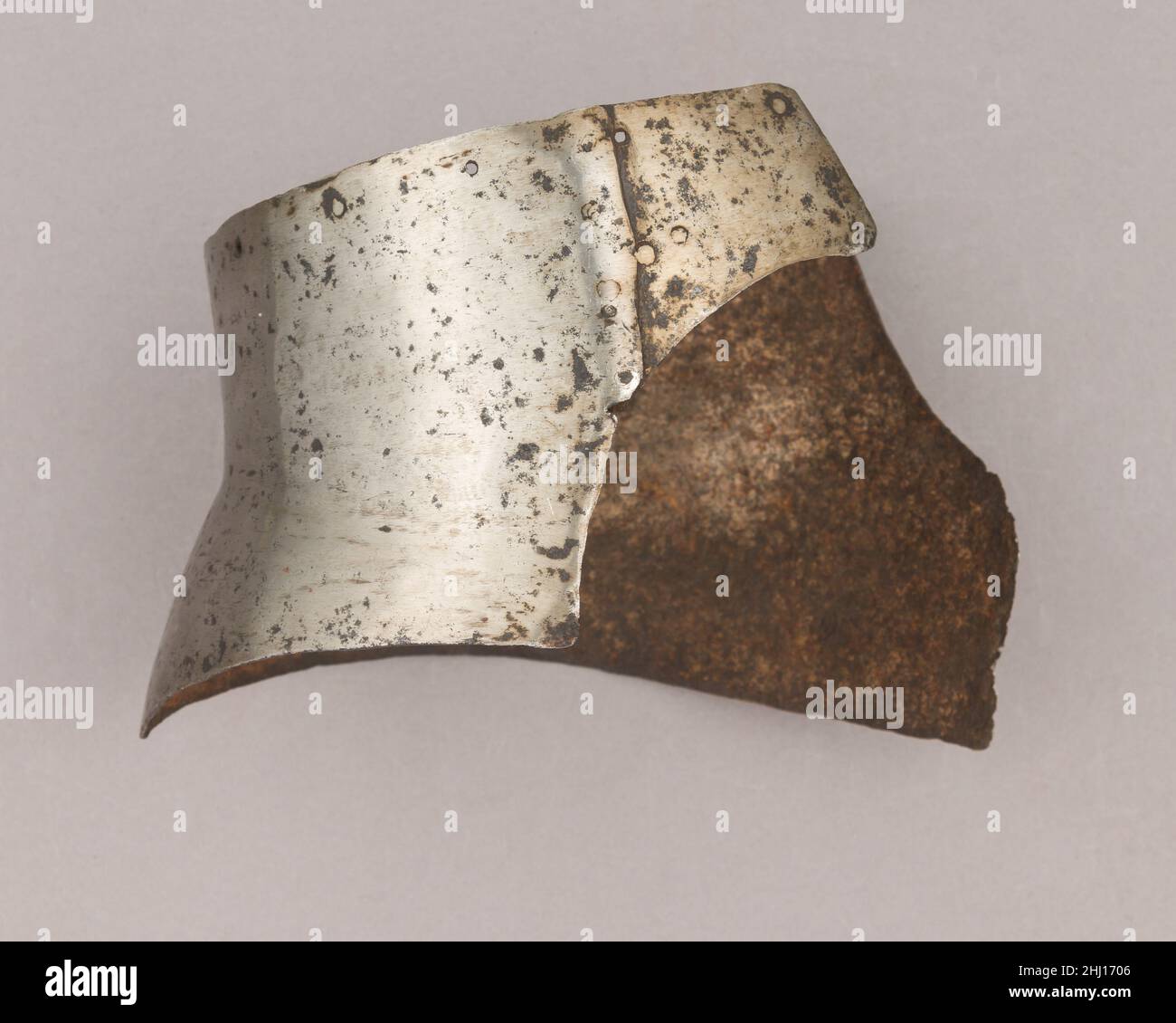 Lower Plate of a Bascinet early 15th century Italian This is part of a ...