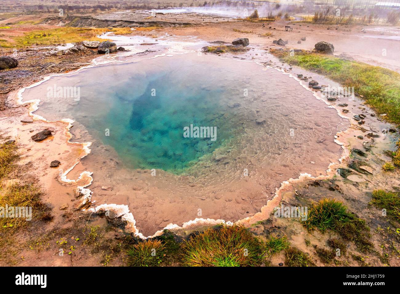 the incredible landscape of Iceland's Great Geysir Stock Photo - Alamy