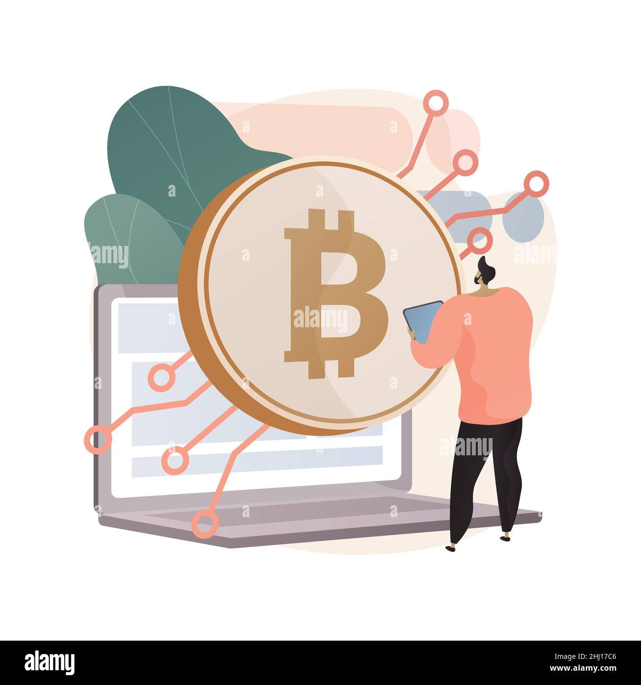 Digital currency abstract concept vector illustration Stock Vector ...