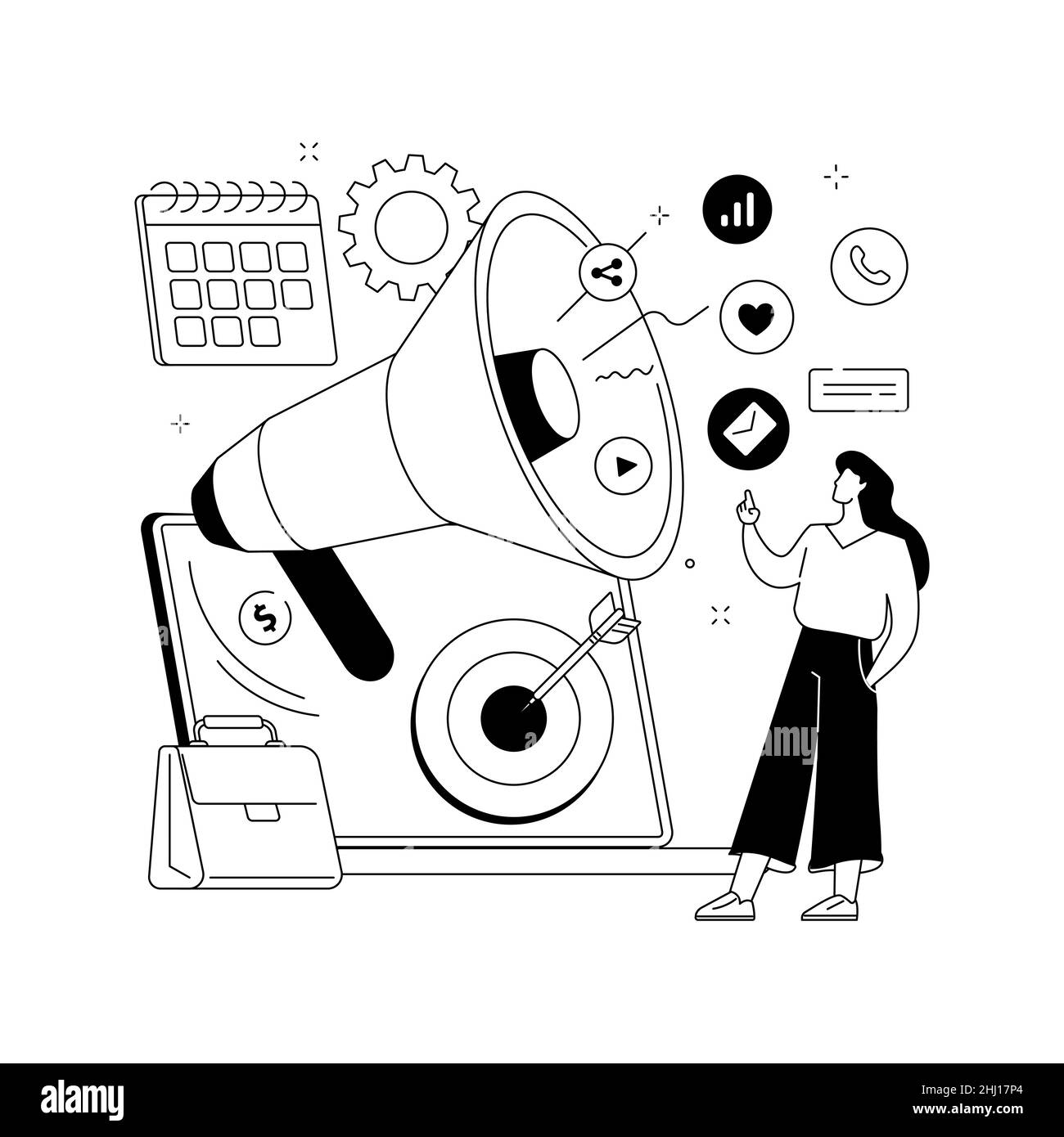 Marketing campaign abstract concept vector illustration Stock Vector ...