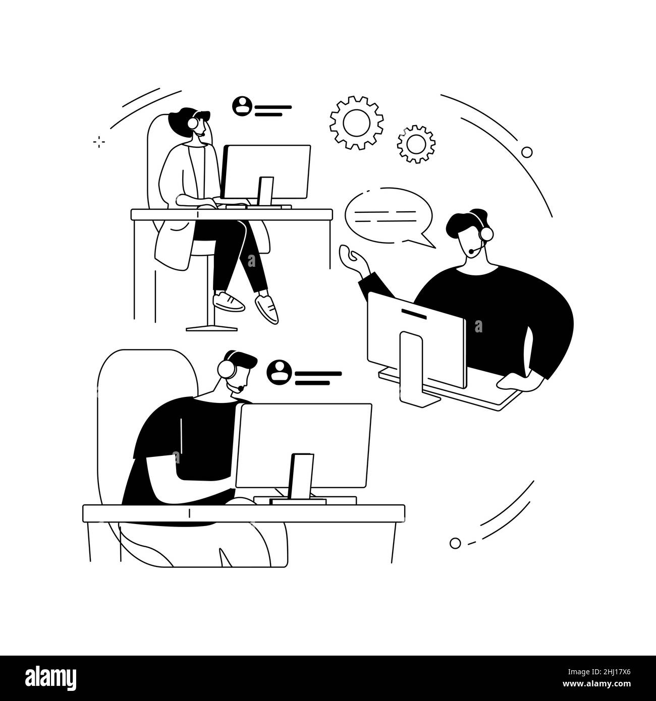 Esports player training abstract concept vector illustration Stock ...