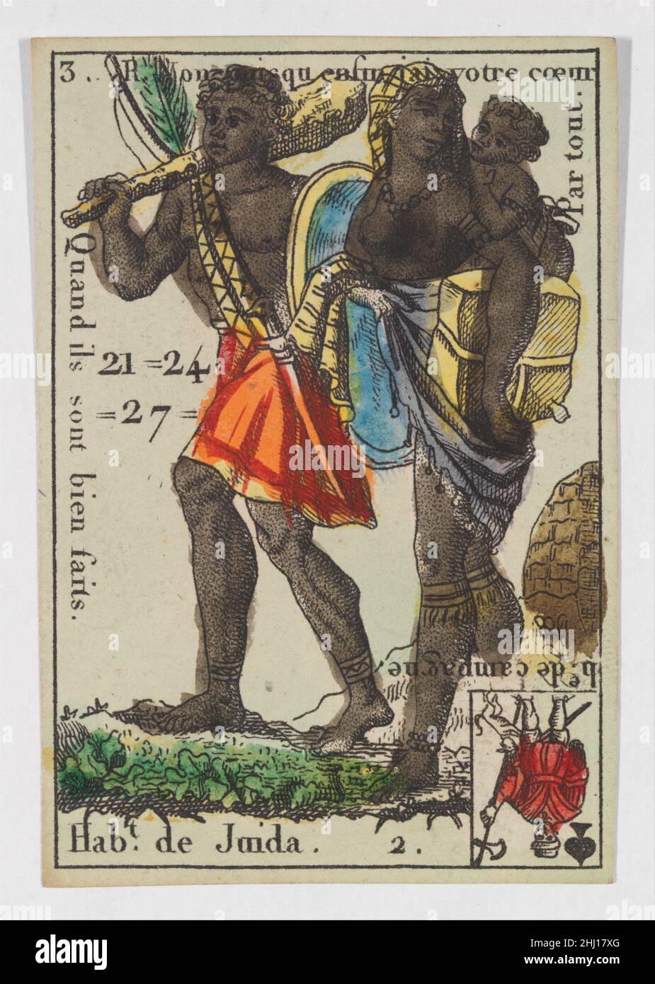 Hab.t de Juida from Playing Cards (for Quartets) 'Costumes des Peuples ...