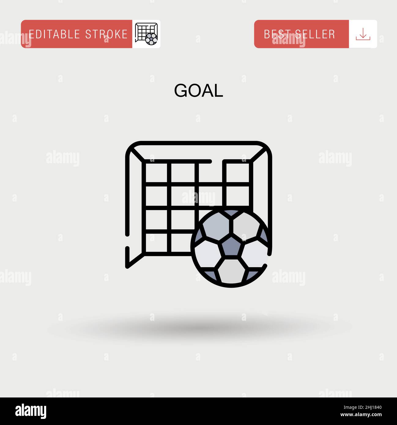 Goal Simple vector icon Stock Vector Image & Art - Alamy