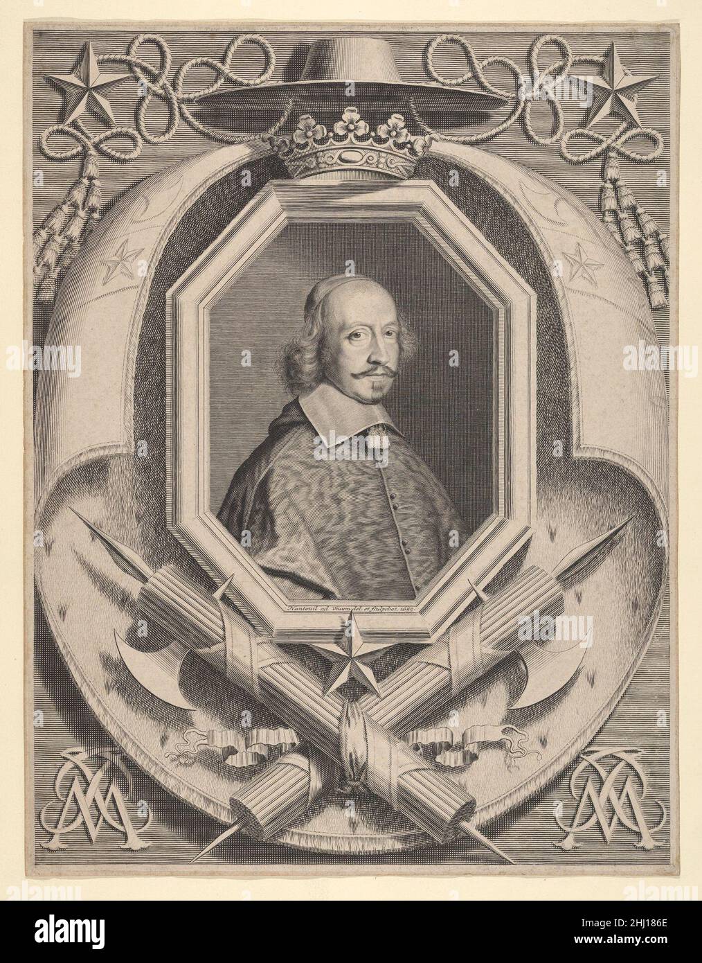 Cardinal Jules Mazarin 1659 Robert Nanteuil French. Cardinal Jules ...