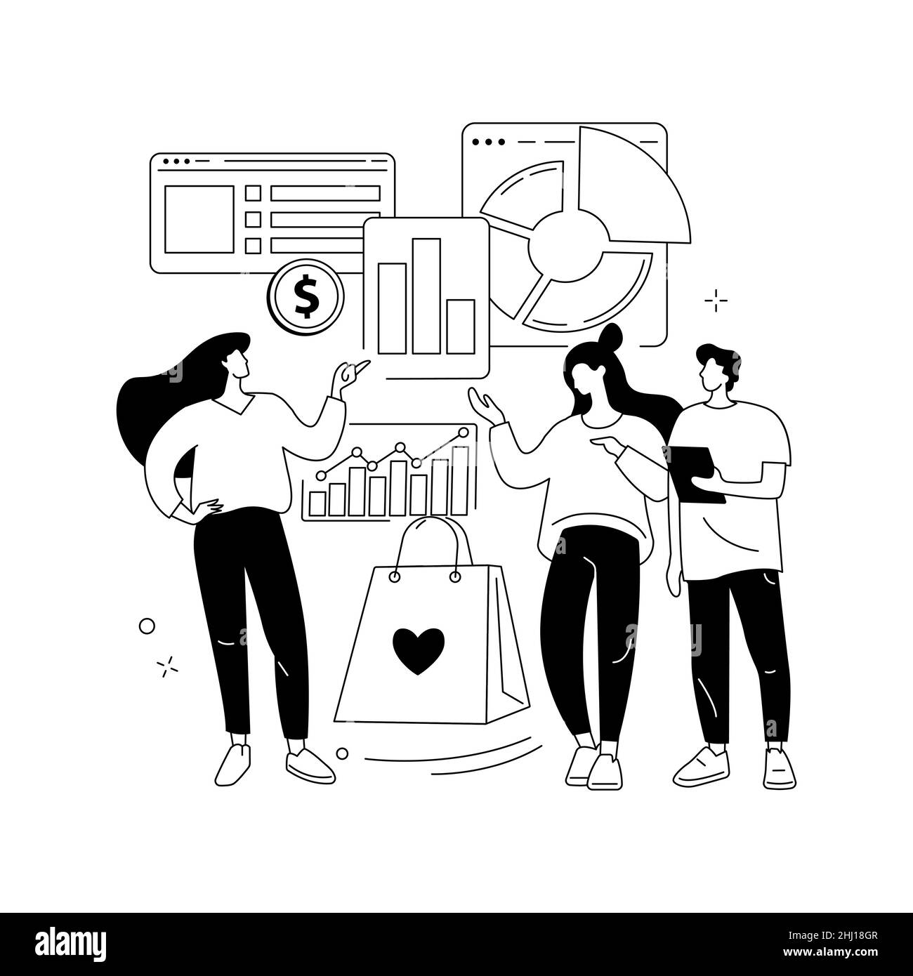 Consultative selling abstract concept vector illustration Stock Vector ...