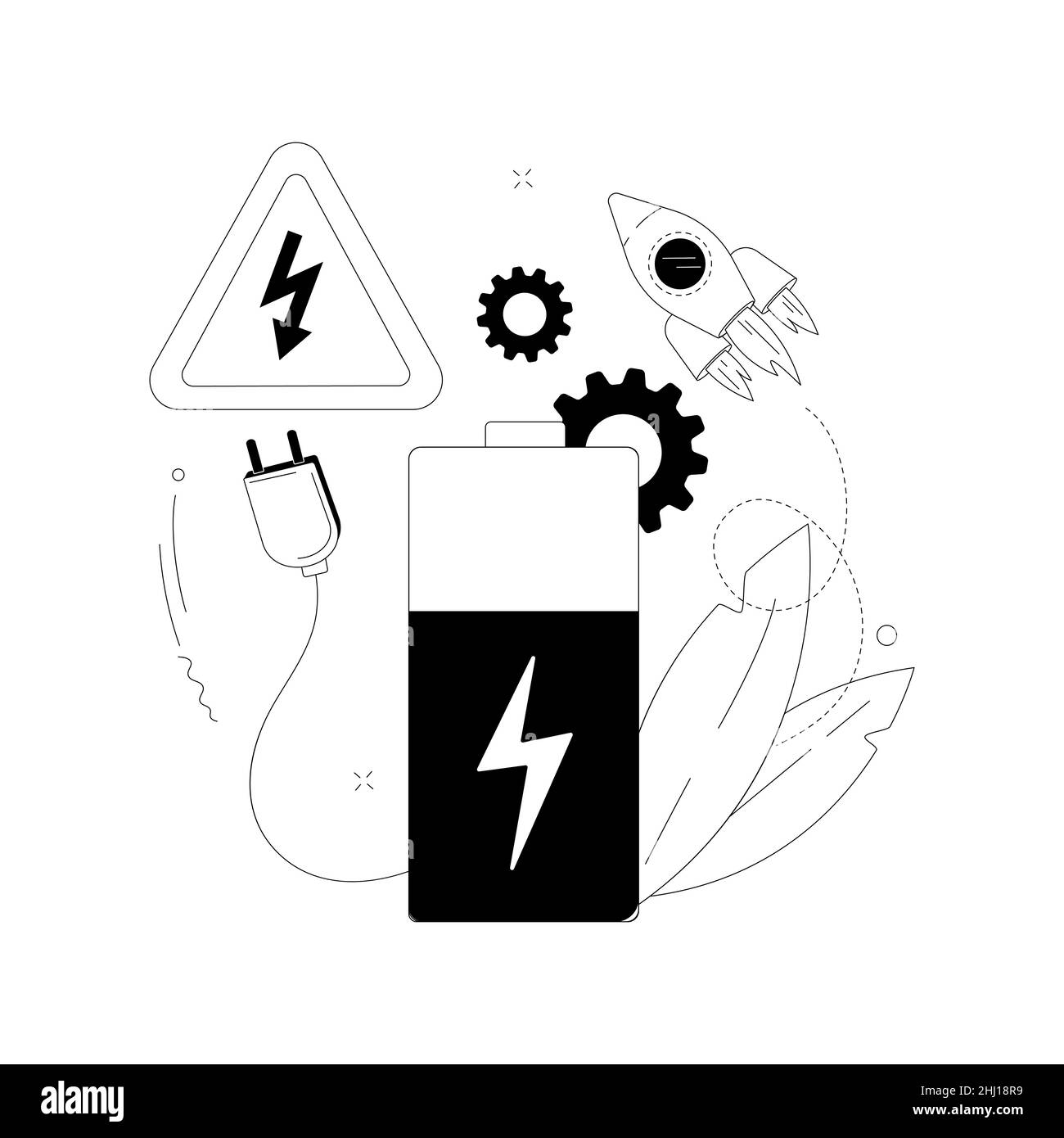 Safety battery abstract concept vector illustration Stock Vector Image ...