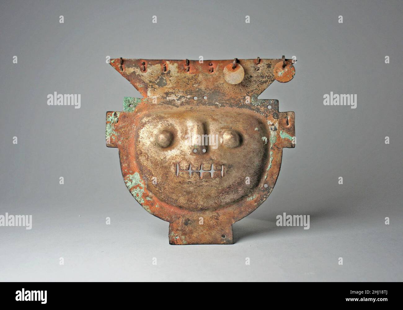 Copper Face Mask Ornament 3rd century B.C.–A.D. 2nd century Vicús ...