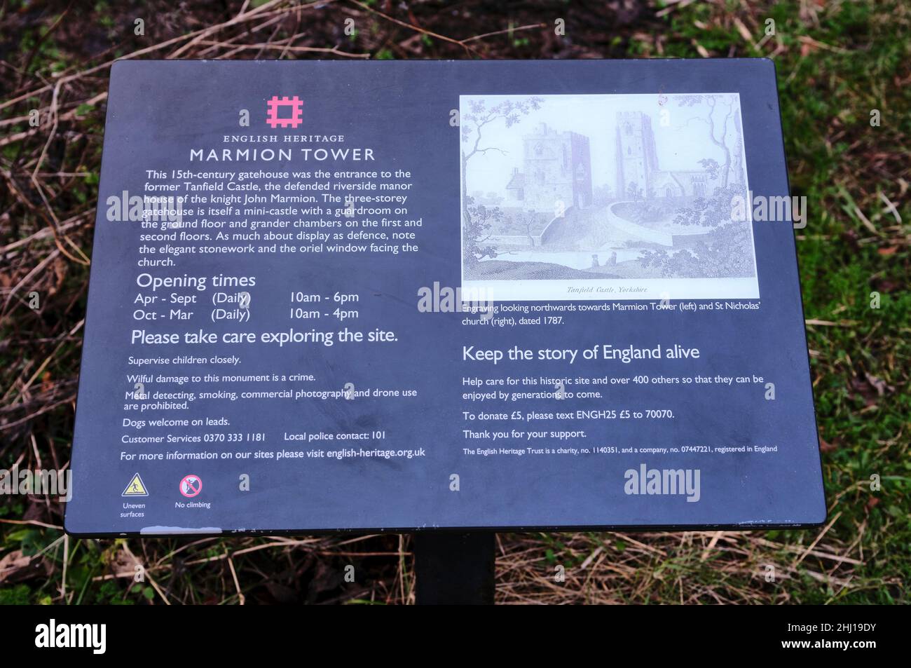 Information about the The Marmion Tower. English Heritage. West ...