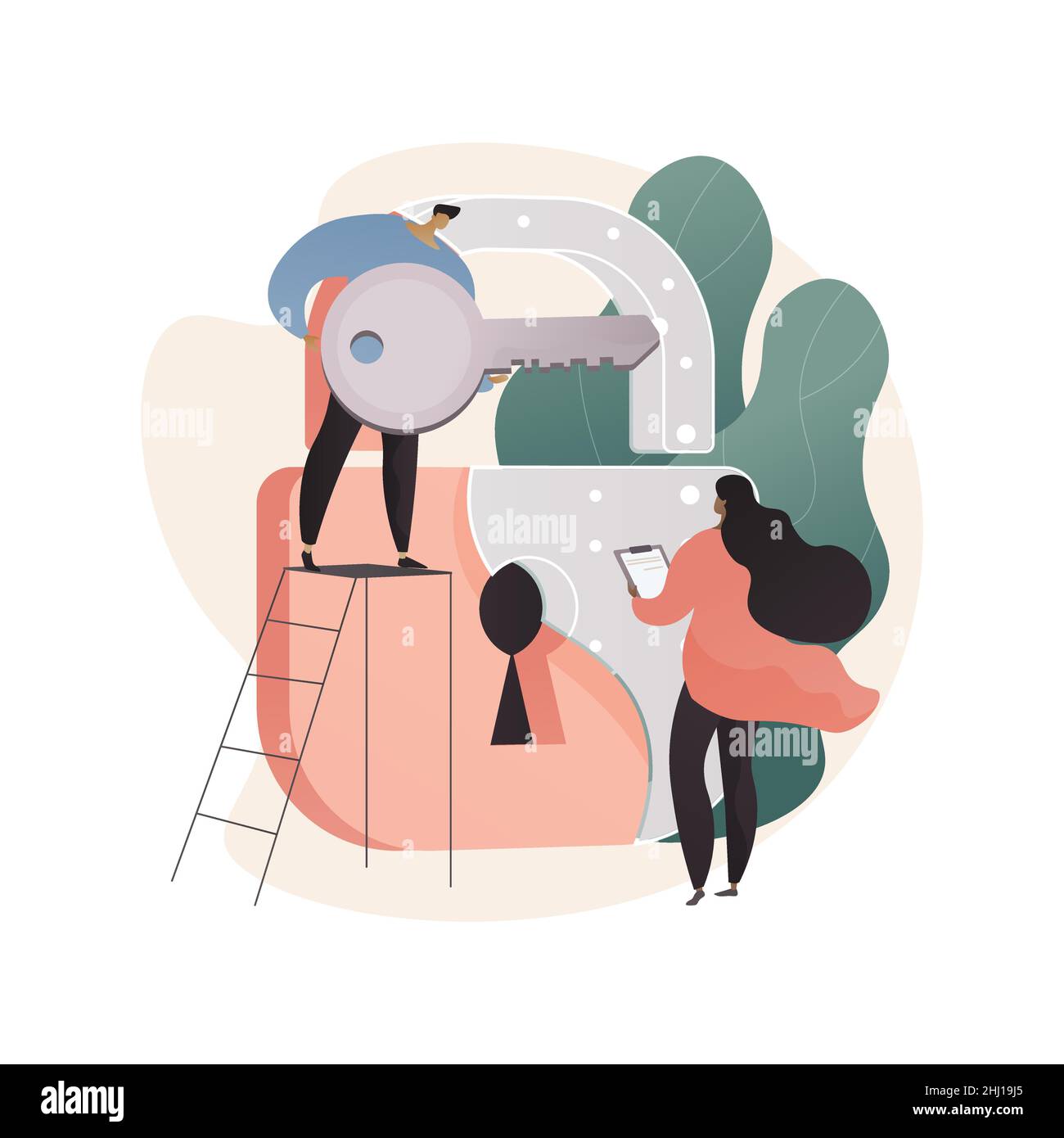 Privacy engineering abstract concept vector illustration Stock Vector Image & Art - Alamy