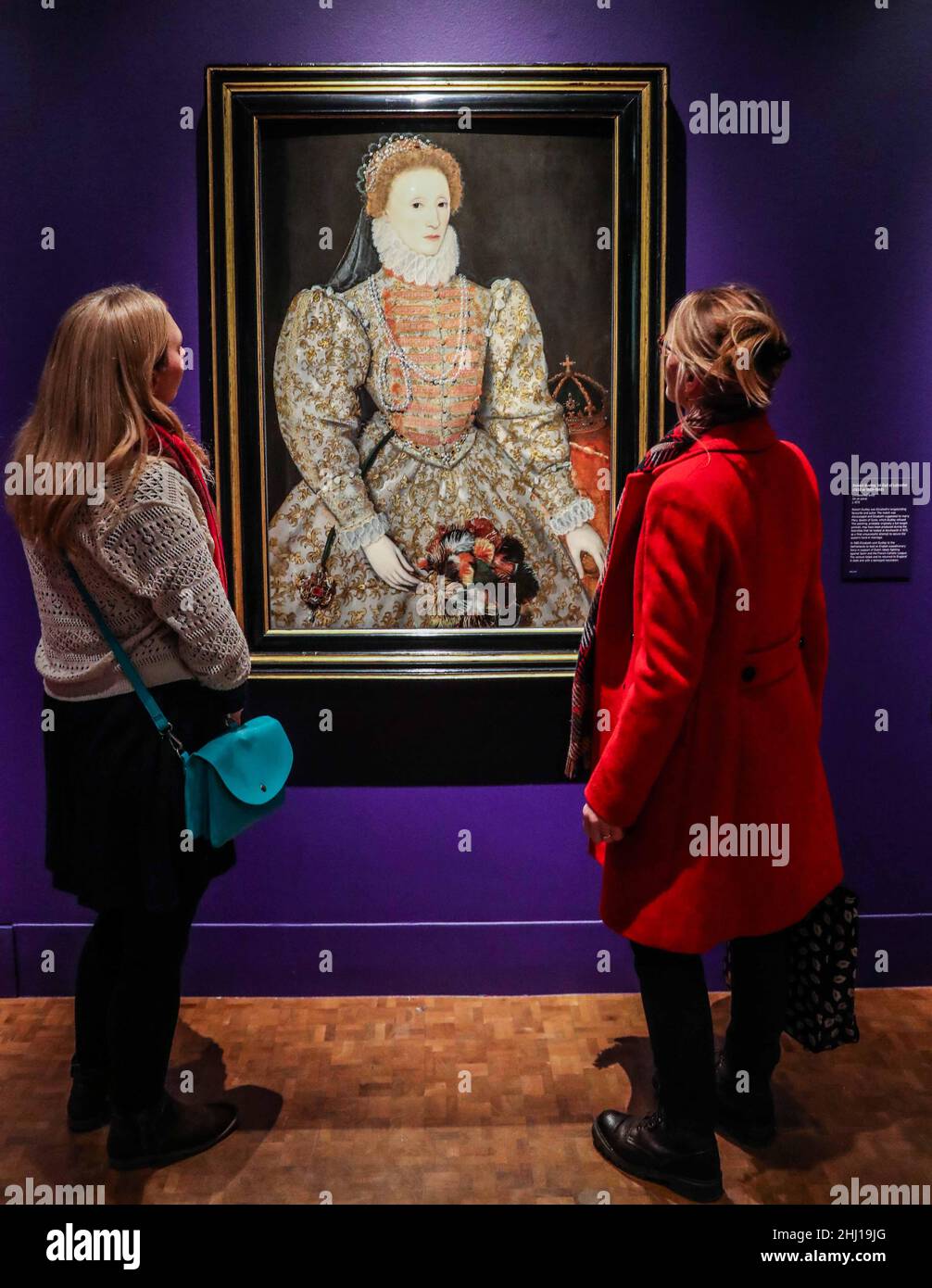Bath, Somerset, 26 January 2022 Queen Elizabeth 1 unknown artist Oil on ...
