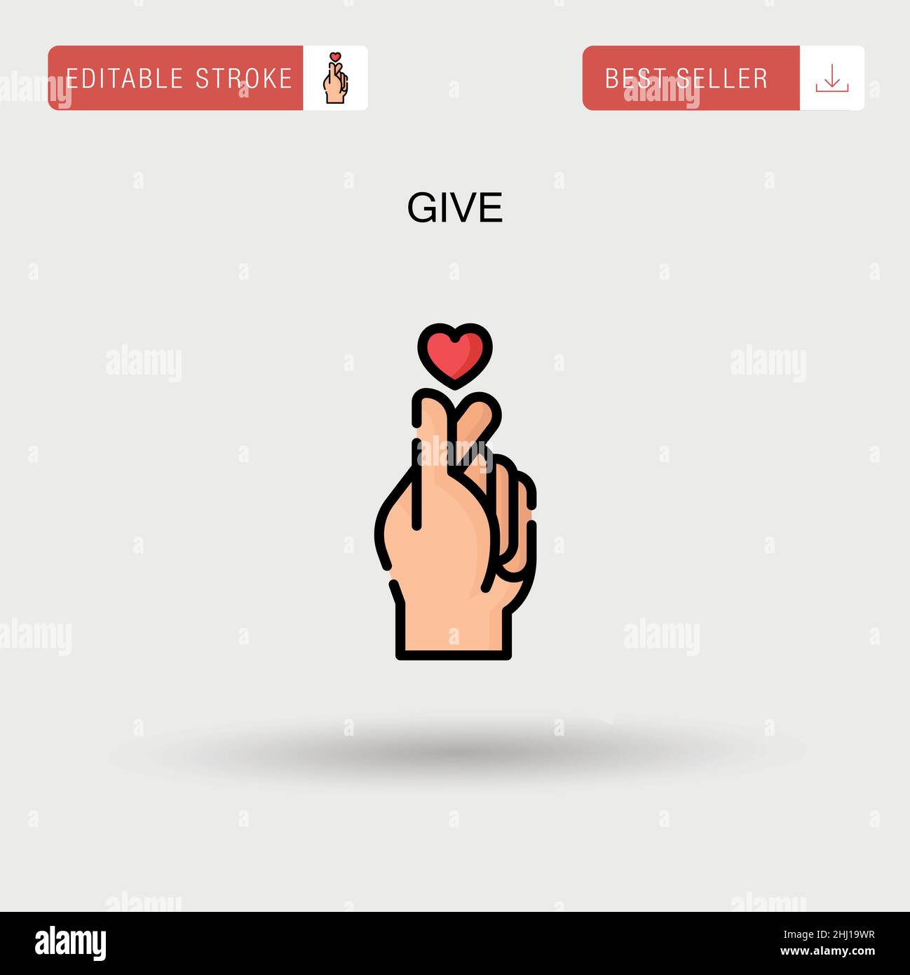 Give Simple vector icon Stock Vector Image & Art - Alamy