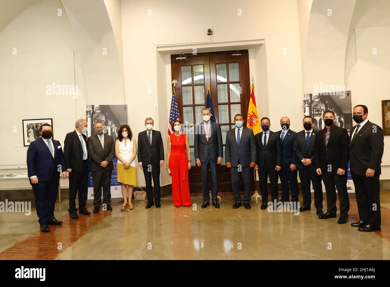 25-01-2022 Rico King Felipe in San Juan, Puerto Rico on the occasion of ...