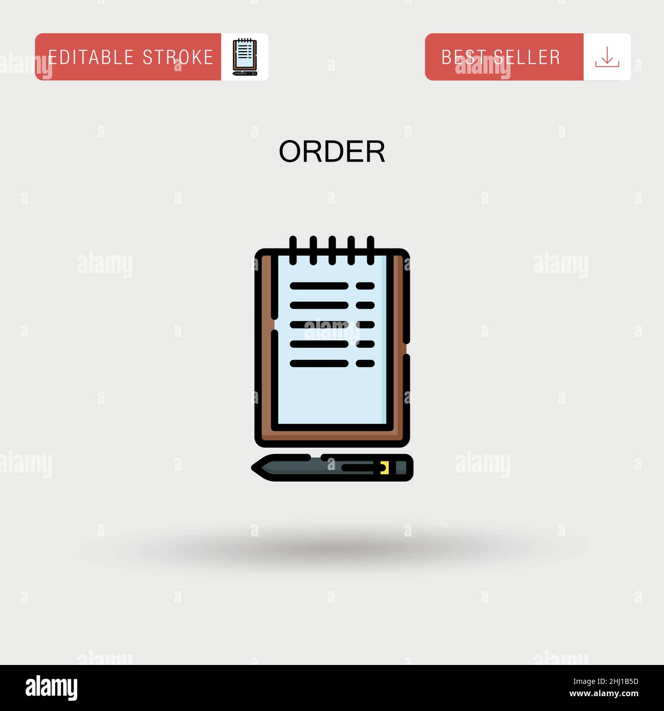 Order Simple vector icon Stock Vector Image & Art - Alamy