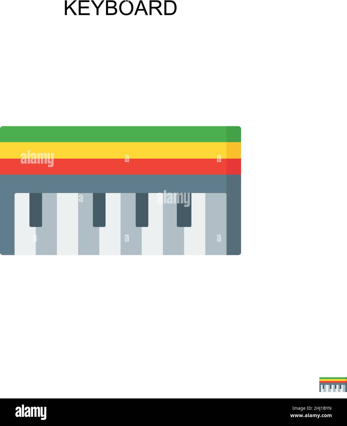 Keyboard Simple vector icon. Illustration symbol design template for ...