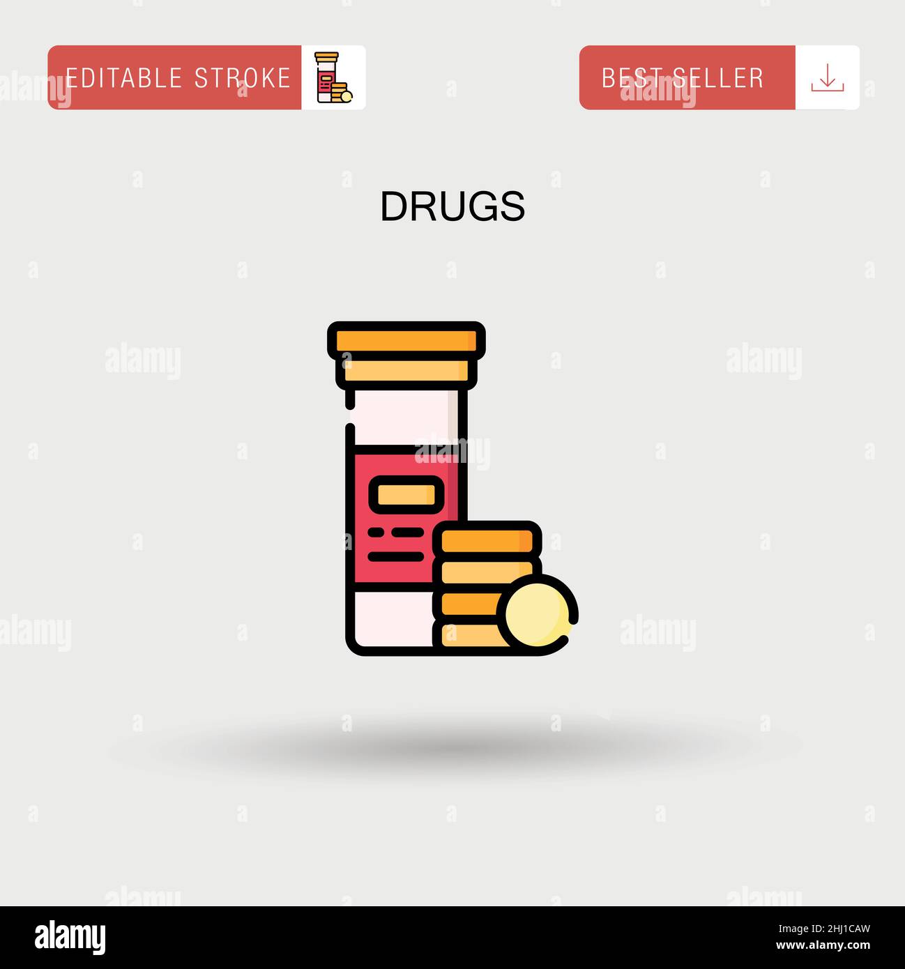 Drugs Simple vector icon Stock Vector Image & Art - Alamy