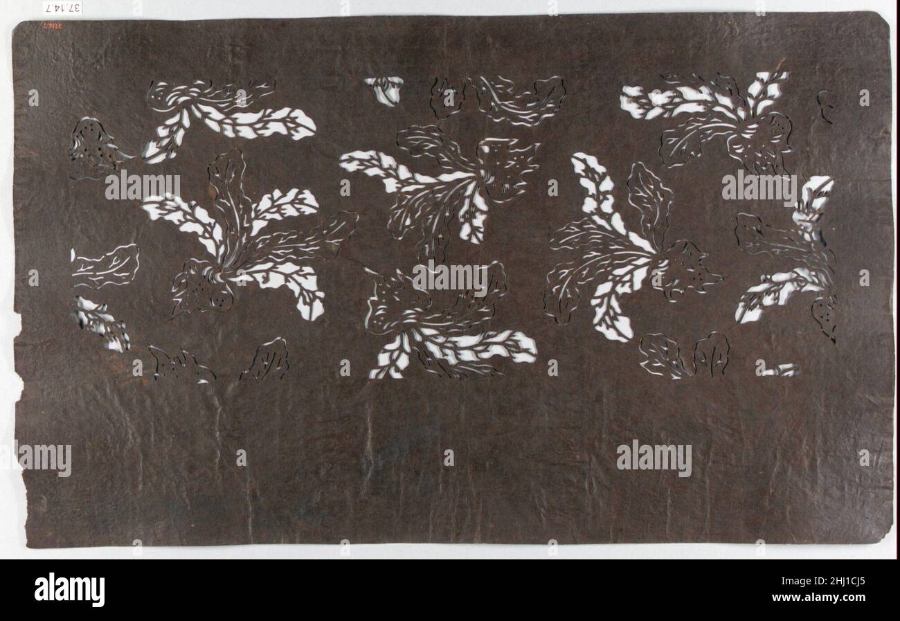 Stencil early 19th century Japan. Stencil. Japan. early 19th century ...