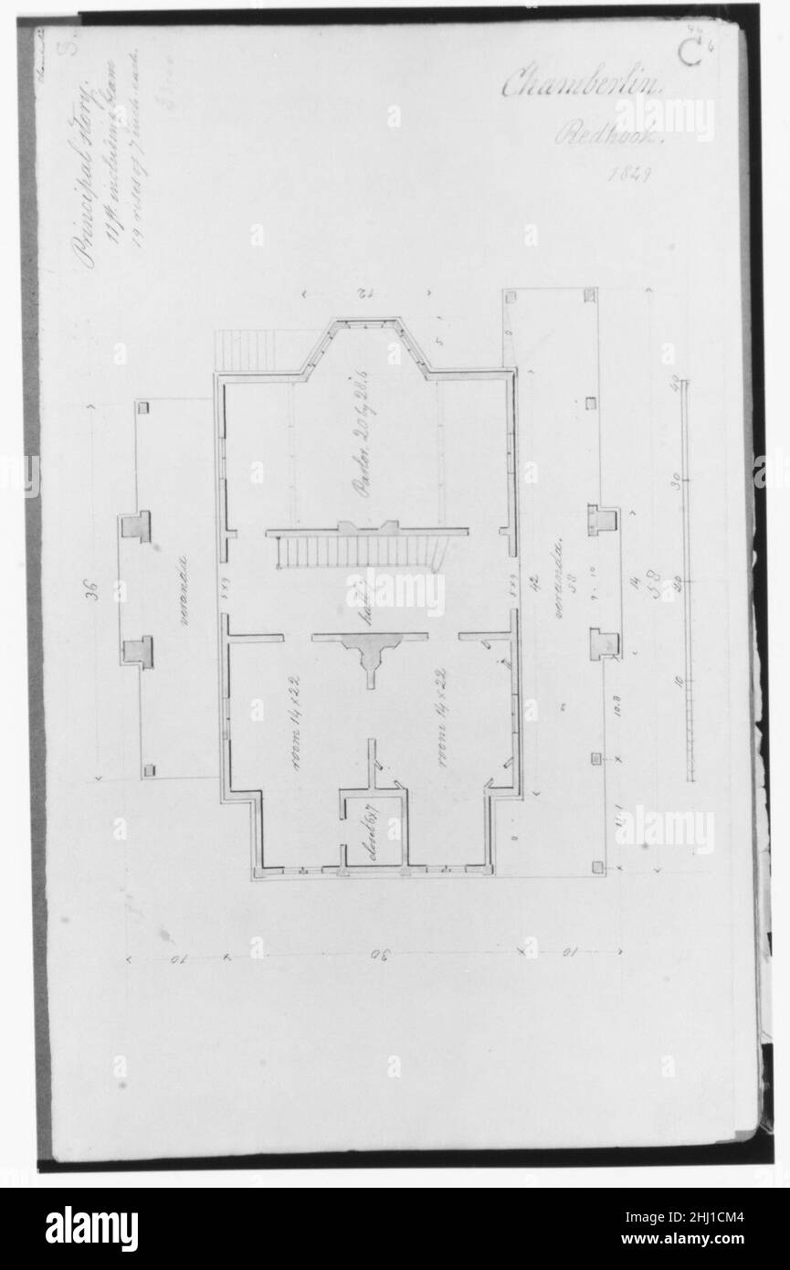Principal floor plan Black and White Stock Photos & Images - Alamy