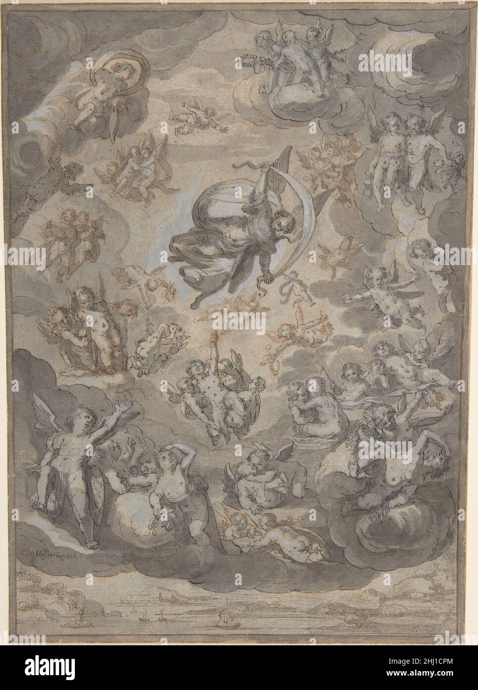 Flying Putti, Surrounding Archangel Raphael 1631–32 Conrad Meyer Swiss ...