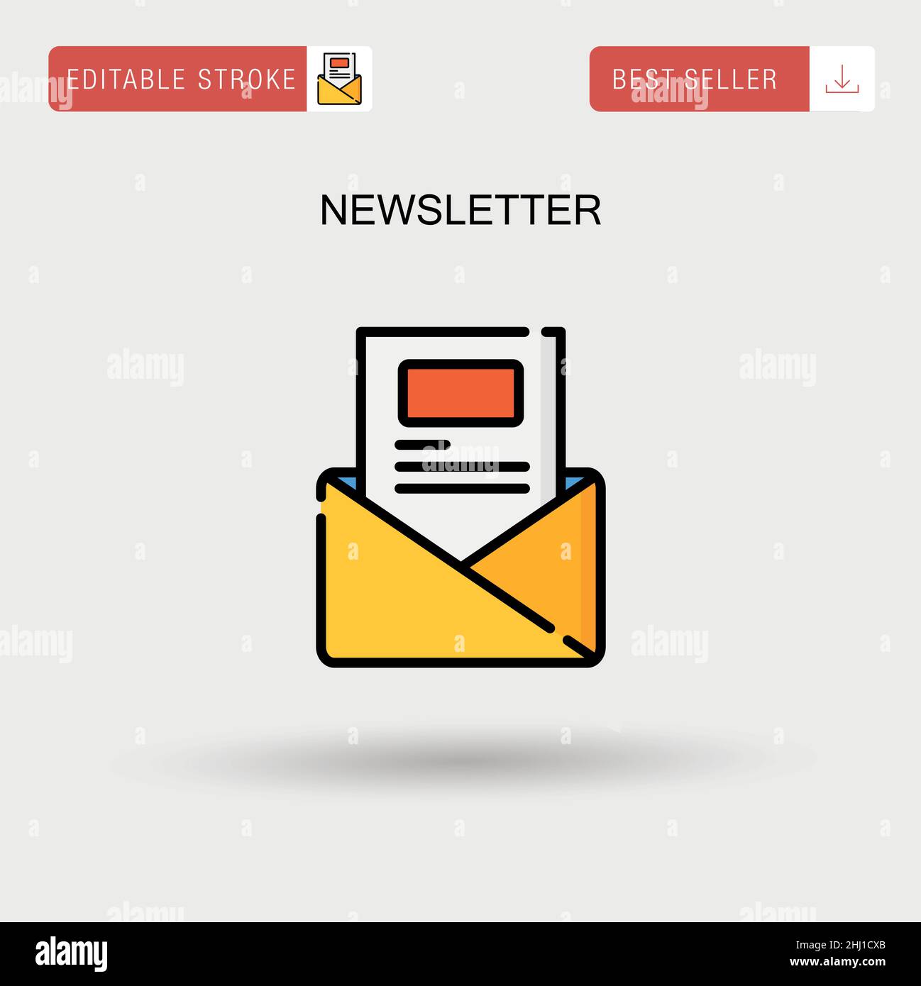 Newsletter symbol Stock Vector Images - Alamy