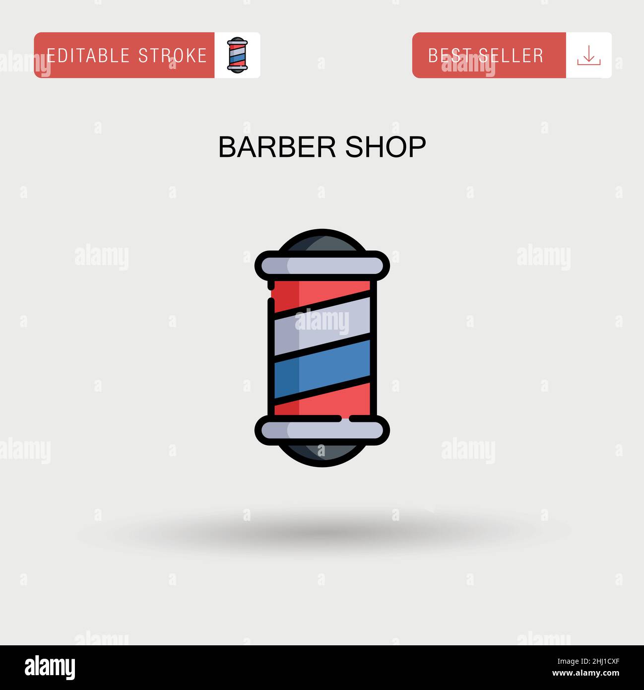 Barber shop Simple vector icon Stock Vector Image & Art - Alamy