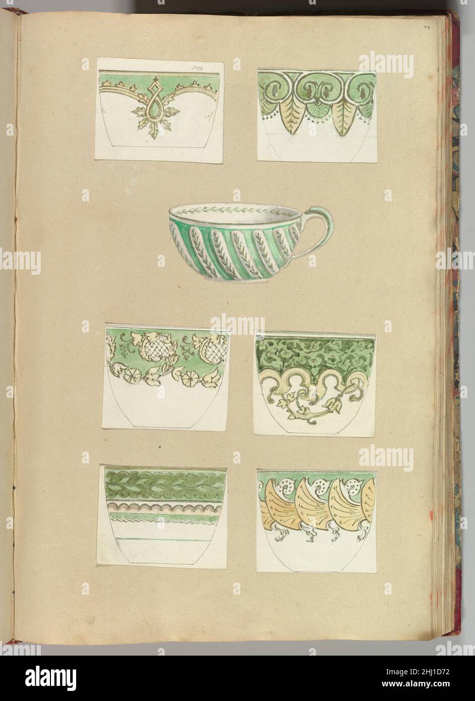 Seven Designs for Decorated Cups 1845–55 Alfred Henry Forrester [Alfred ...