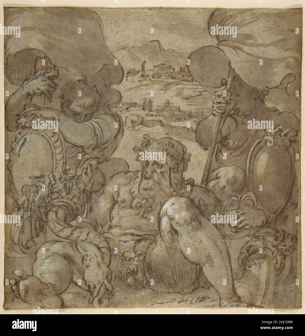 Study for the Allegory of San Gimignano and Colle Val d'Elsa 1563 ...