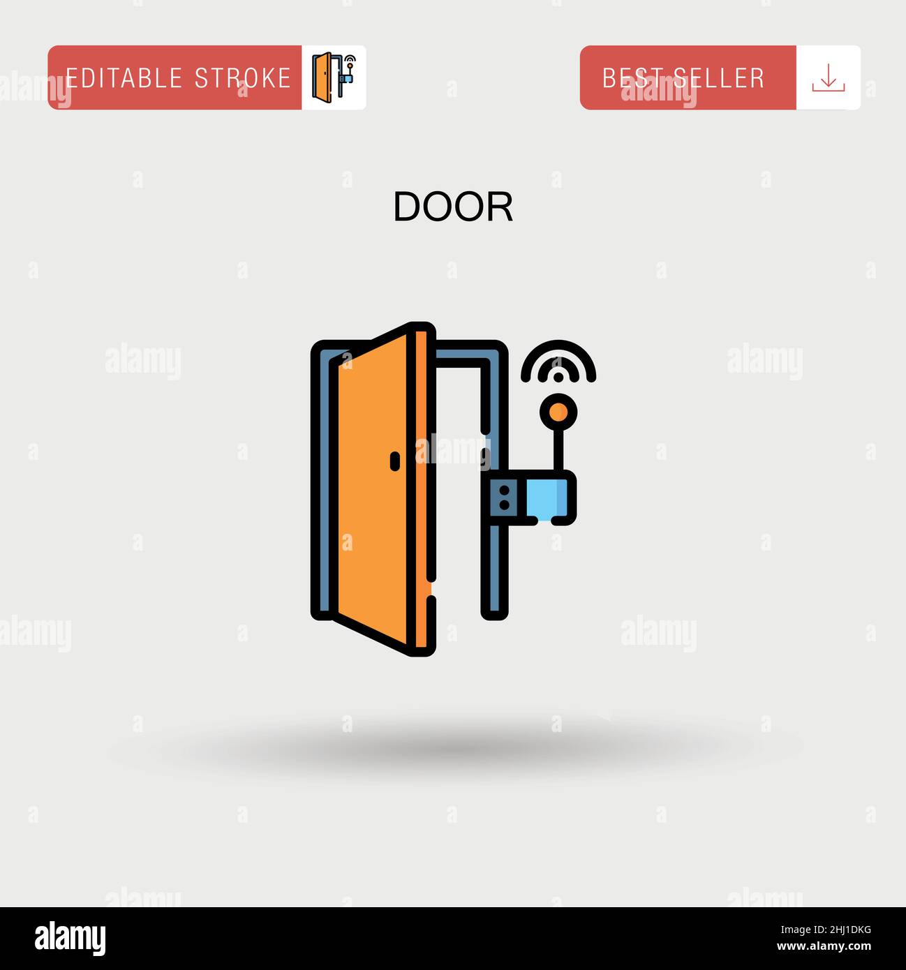 Door Simple vector icon Stock Vector Image & Art - Alamy