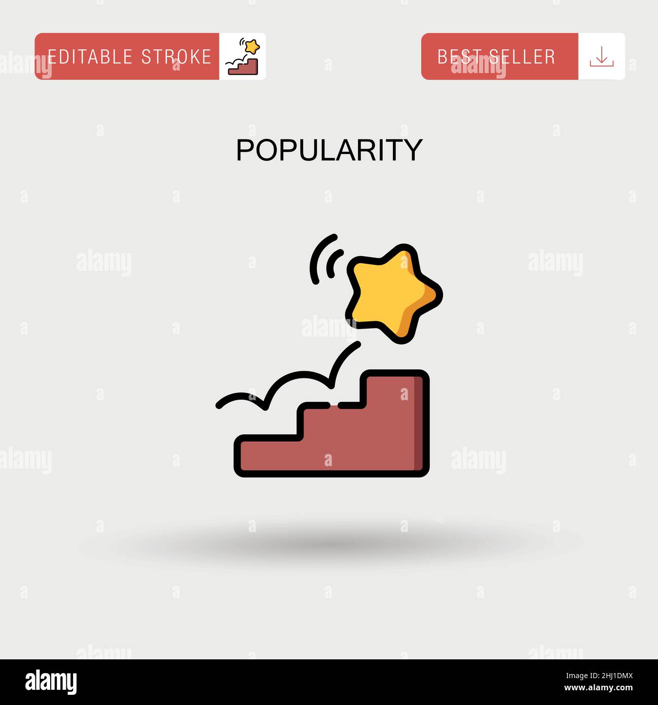 Popularity Simple vector icon Stock Vector Image & Art - Alamy