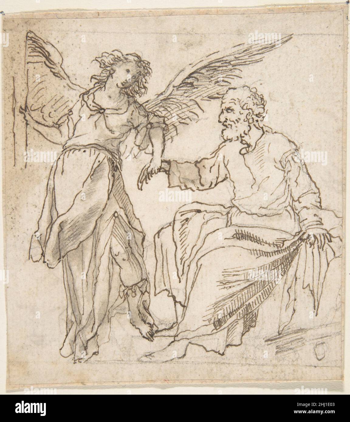 Angel Leading Saint Peter out of Prison (?) 17th century Anonymous ...