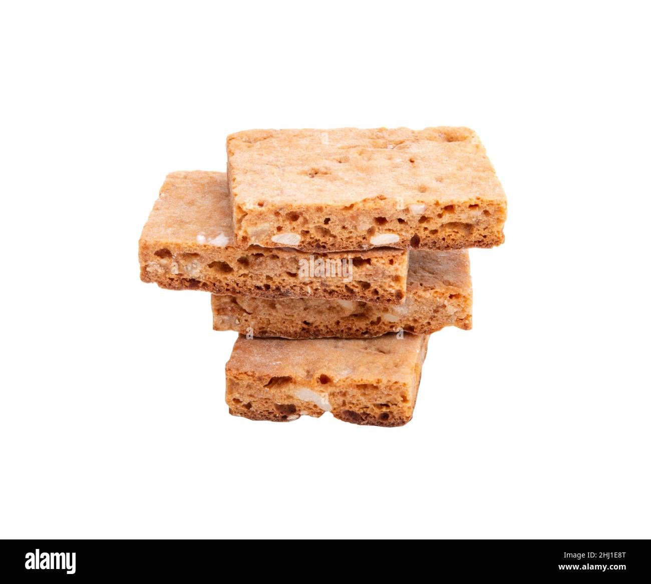 Swiss basil gingerbread cookies isolated on the white Stock Photo - Alamy